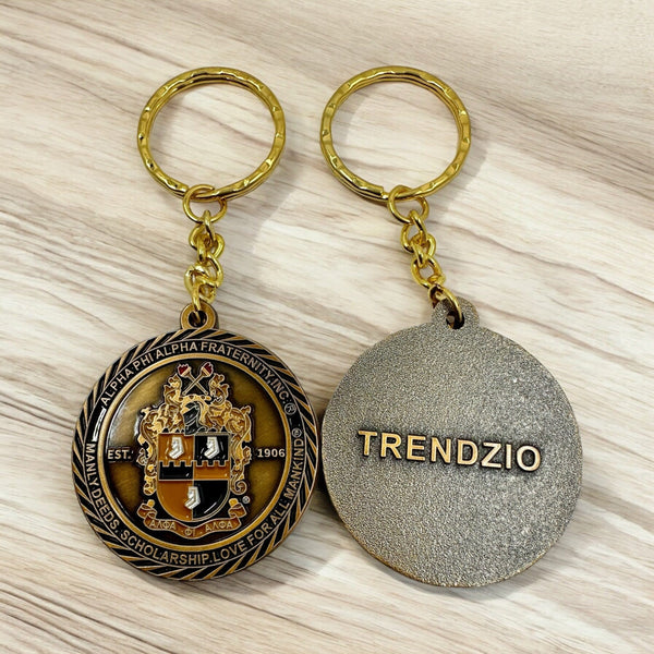 Alpha Phi Alpha Challenge Coin Keychain | Trendzio Jewelry